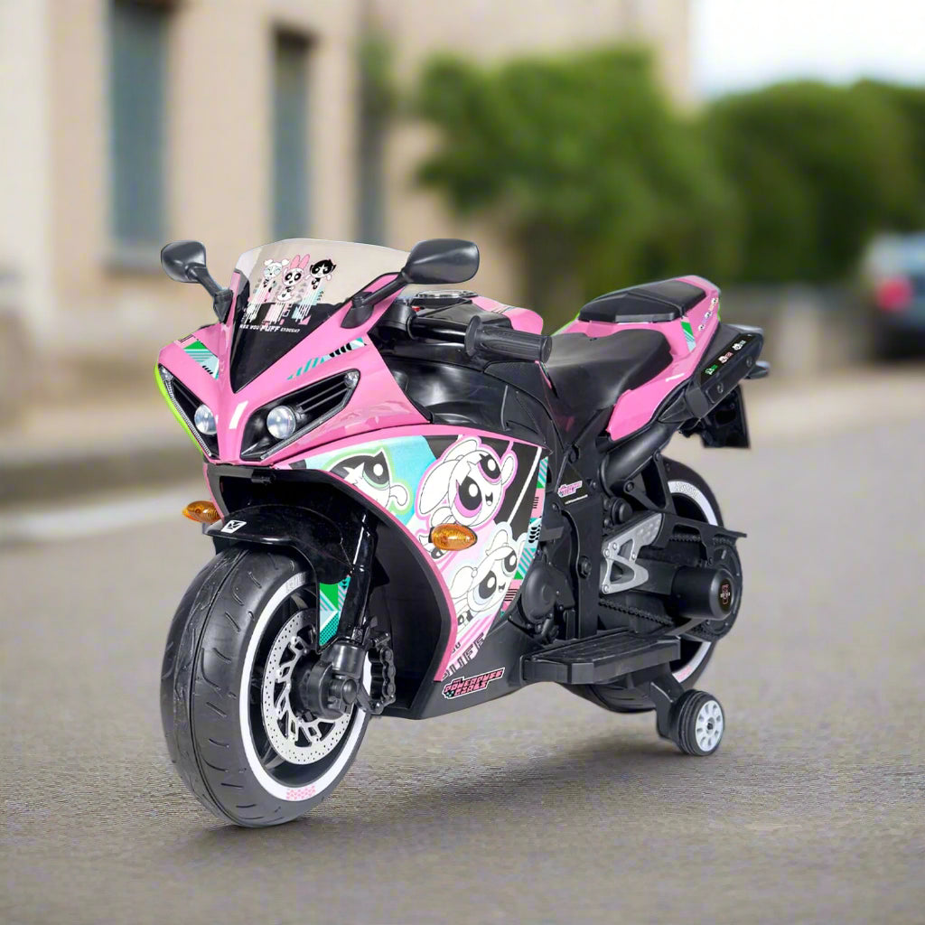 PATOYS | Licensed Power Puff Girls Electric Bike for Kids (3-8 Years)