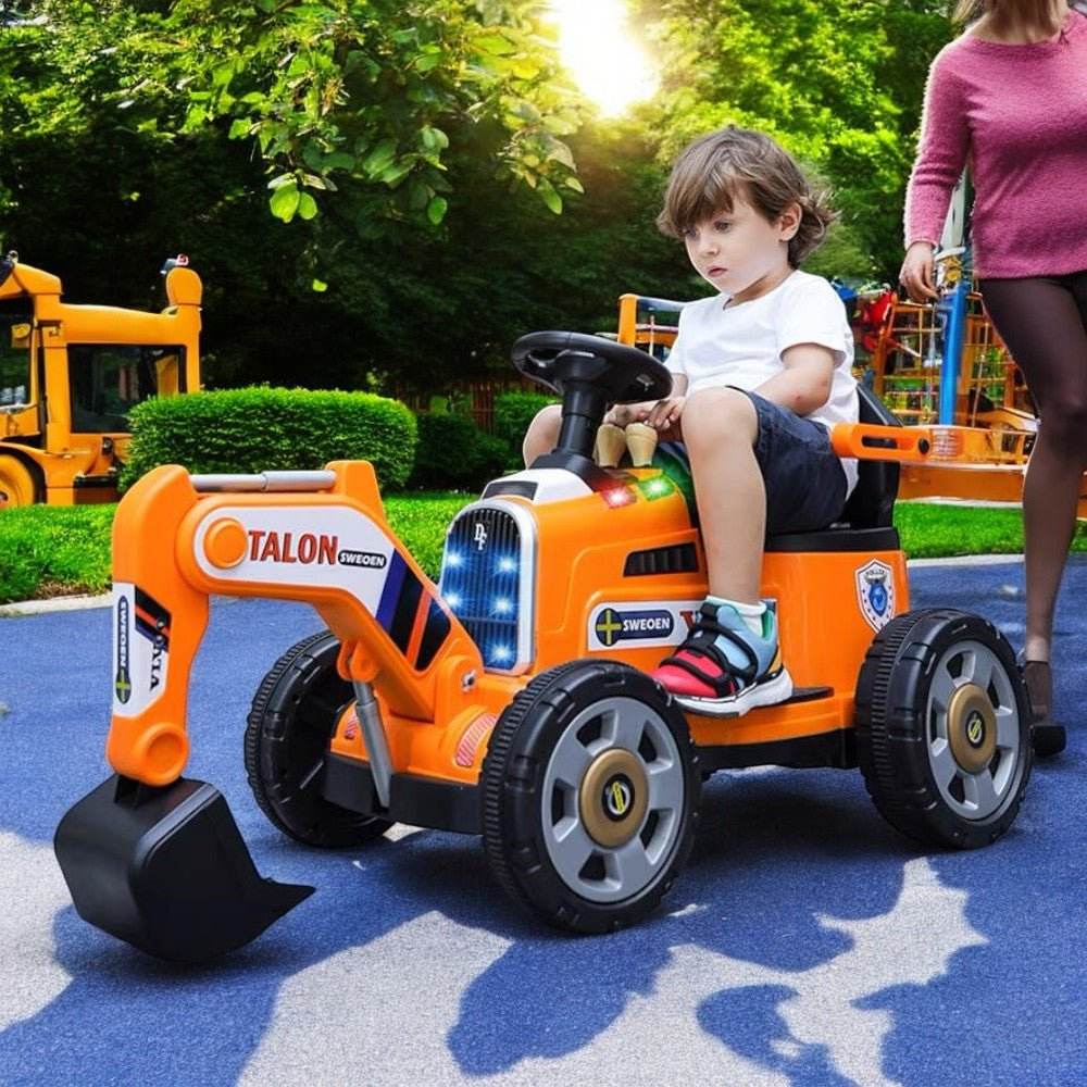 PATOYS | 12V Kids Excavator Battery Operated Ride-On JCB Truck (Model ...