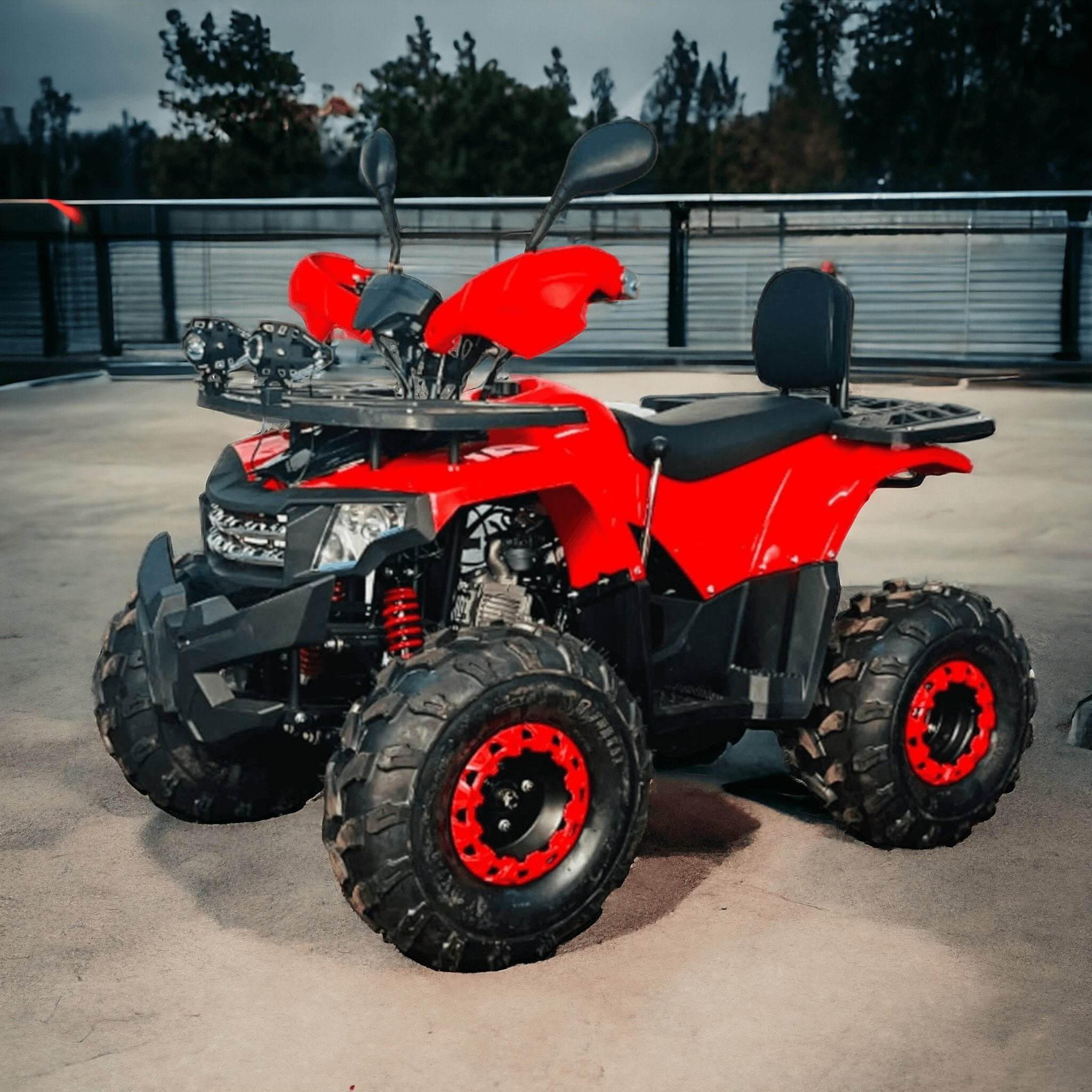 135CC MOUZER ATV Red — 45km/h, 150kg Load, Disc Brakes — PATOYS