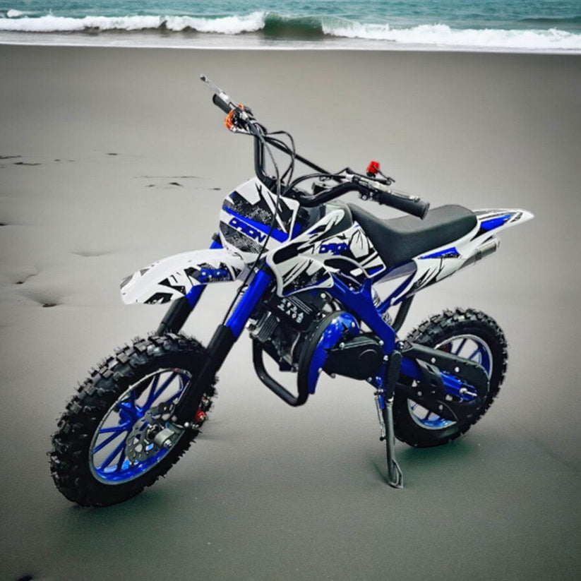 PATOYS | 50CC mini super 2 stroke Kids Petrol Dirt Bike Pocket Bike with color chasis PETROL ...