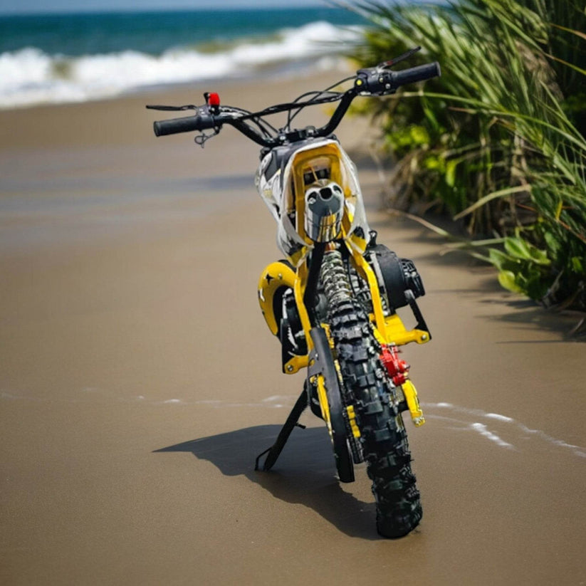 PATOYS | 50CC mini super 2 stroke Kids Petrol Dirt Bike Pocket Bike with color chasis PETROL ...