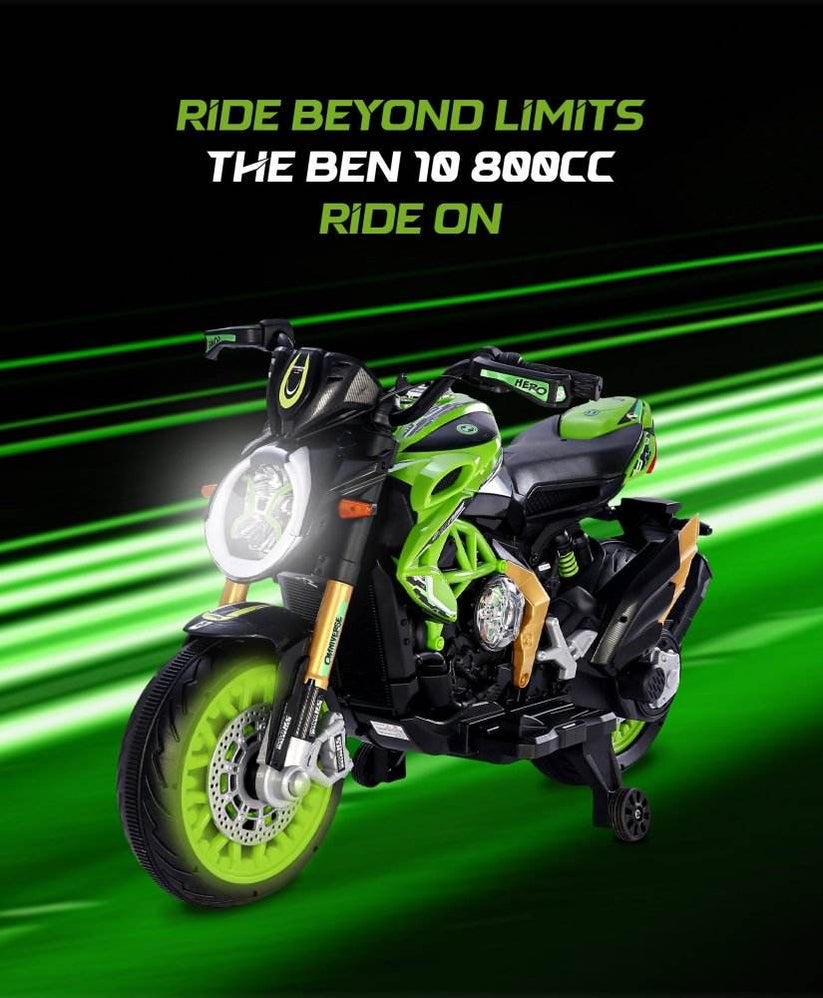 PATOYS | Officially Licensed Ben 10 Big Ride-On Bike 12 Volt for Kids ...