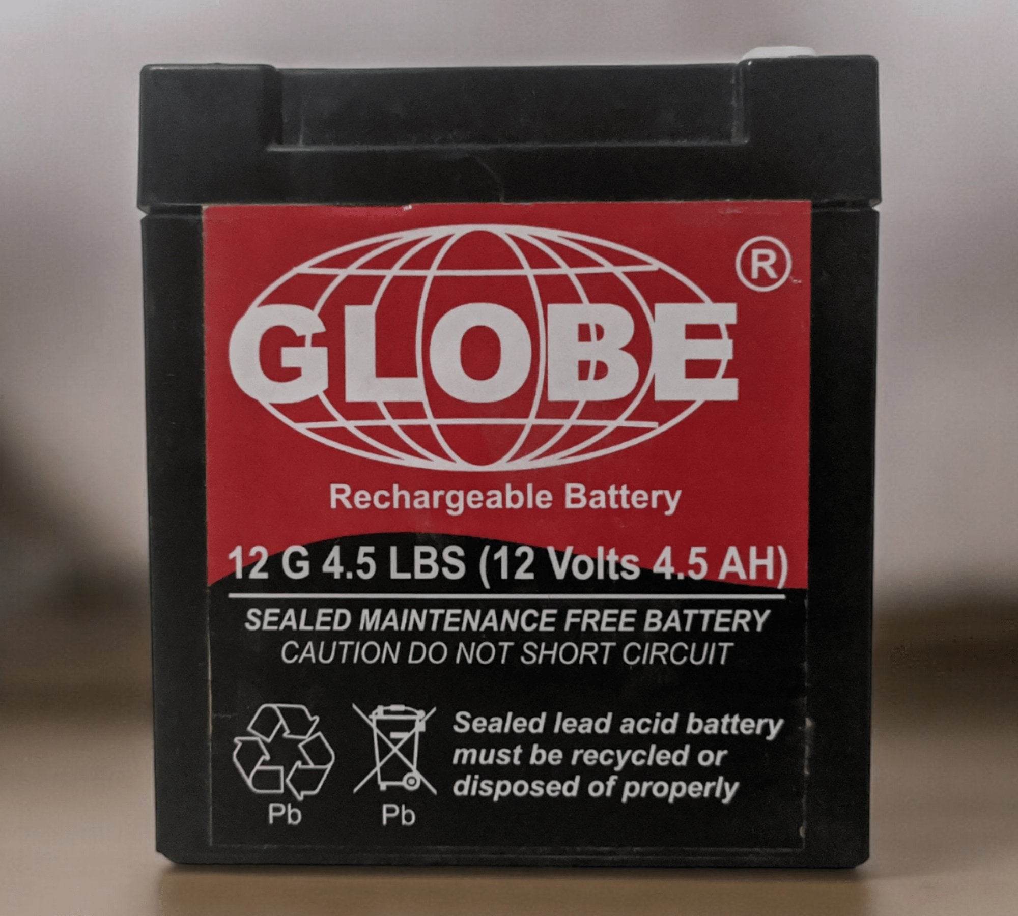 12V 4.5Ah Rechargeable Battery for Kids Ride-On Toys — PATOYS