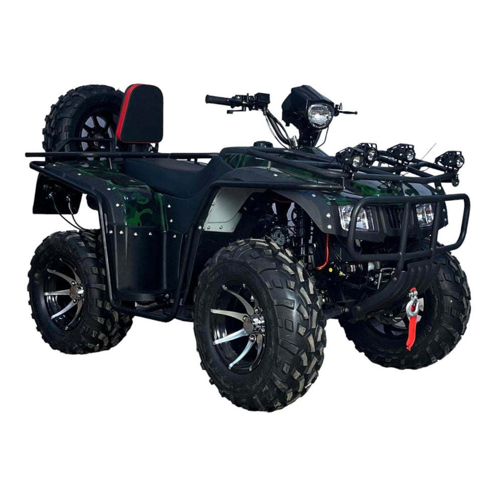 250CC Super Hunk ATV Military Green — 80km/h, Winch, 200kg — PATOYS