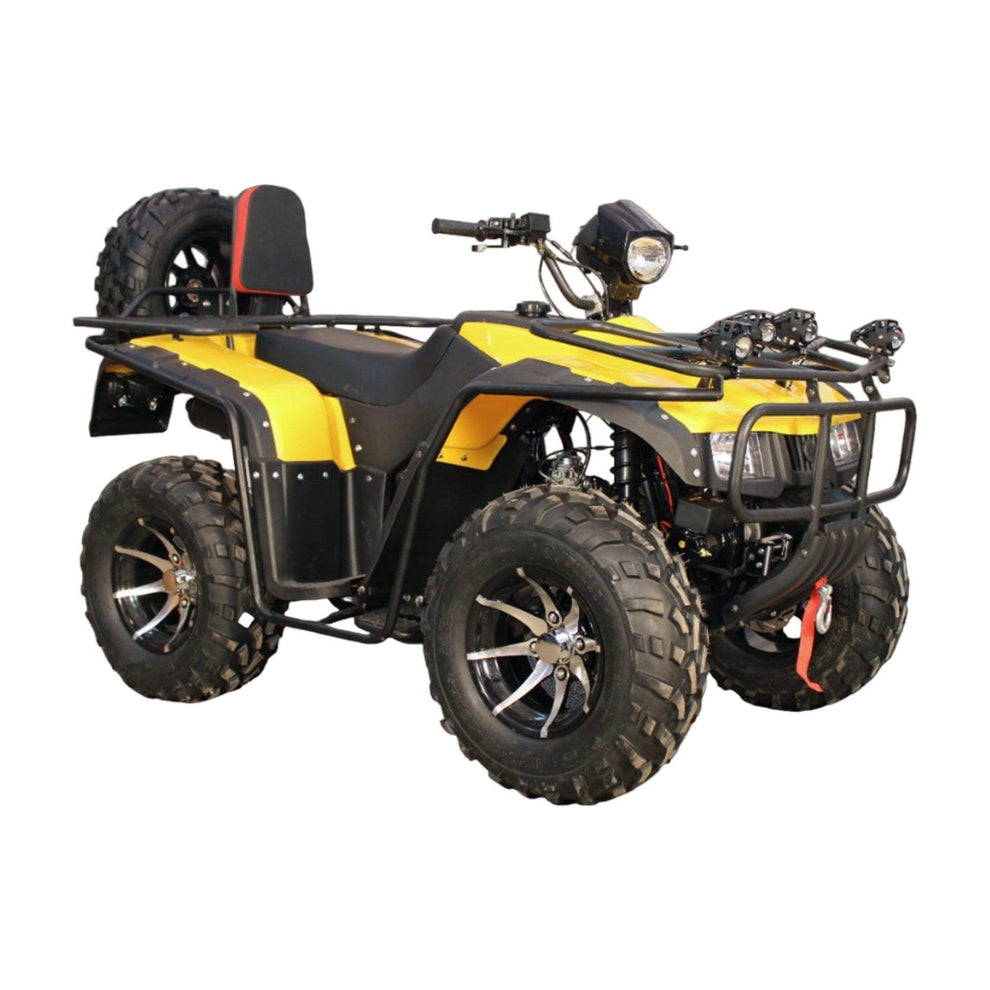 250CC Super Hunk ATV Yellow — 80km/h, Winch, 200kg Load — PATOYS